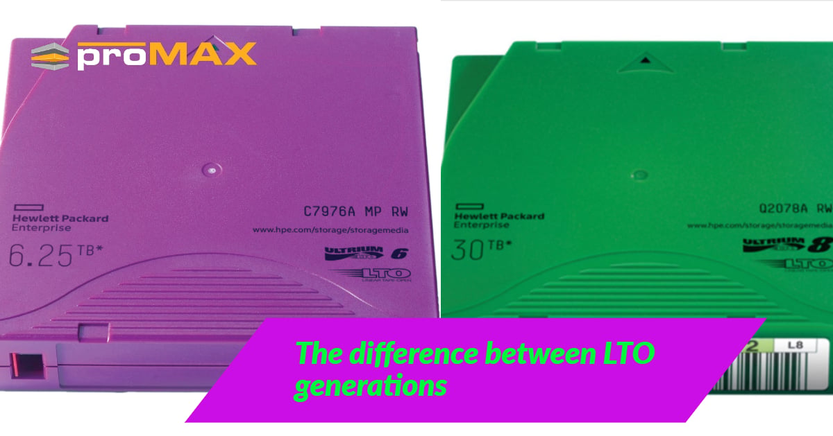 The difference between LTO generations